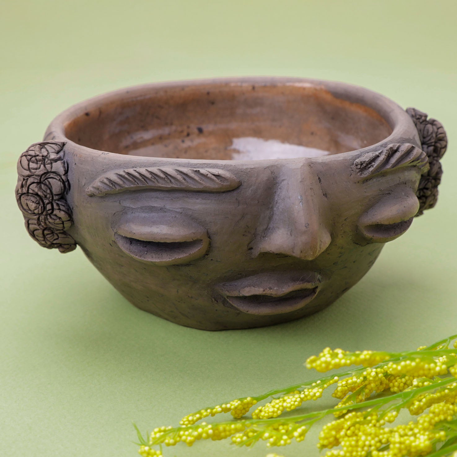 Atzompa Face Clay Bowl | Lolo Modern Mexican Mercadito
