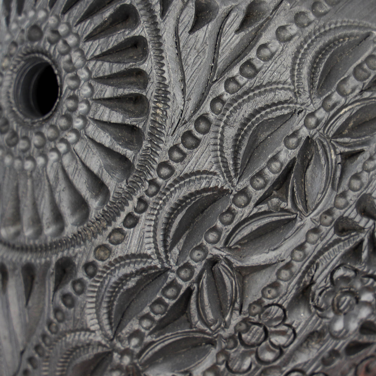 Carved Barro Negro Heart Wall Art Sculpture | Lolo Modern Mexican Mercado