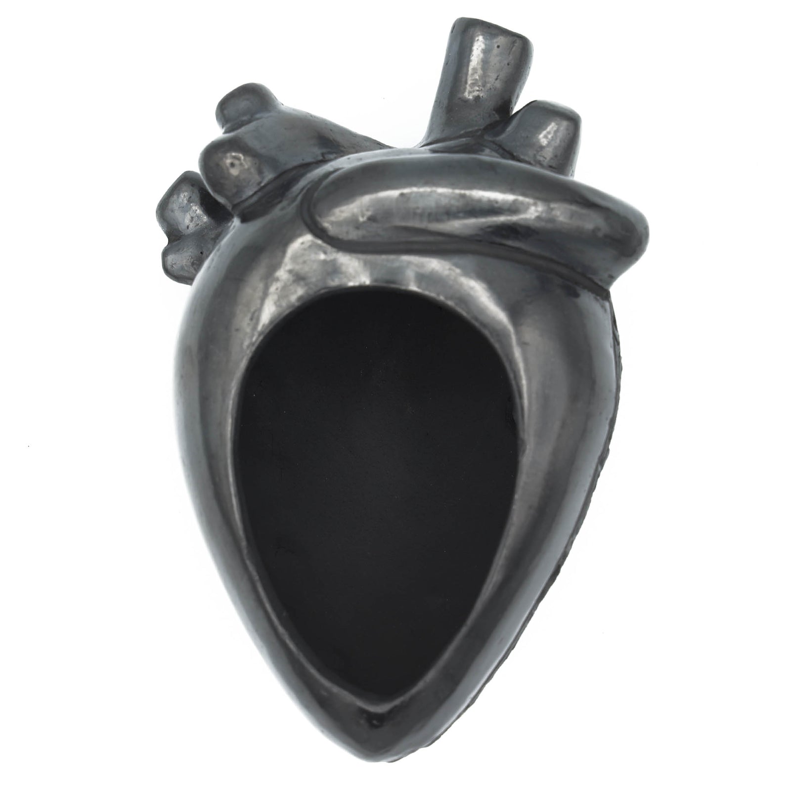 Carved Barro Negro Heart Wall Art Sculpture | Lolo Modern Mexican Mercado