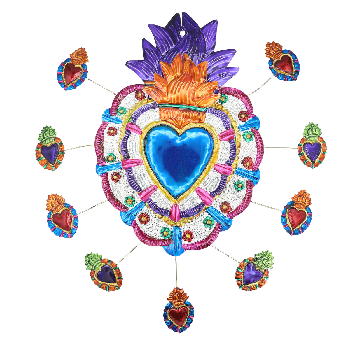 Mother of Milagros Tin Art Mexican Wall Decor | Lolo Mexican Mercadito