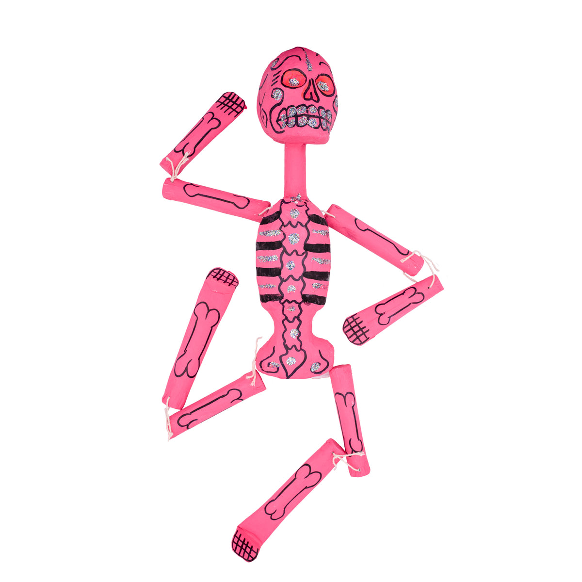 La Calaca, Papier Mache Skeleton | Lolo Mexican Mercadito