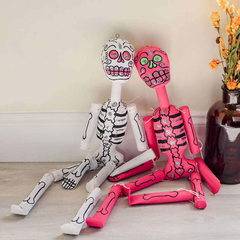 La Calaca, Papier Mache Skeleton | Lolo Mexican Mercadito