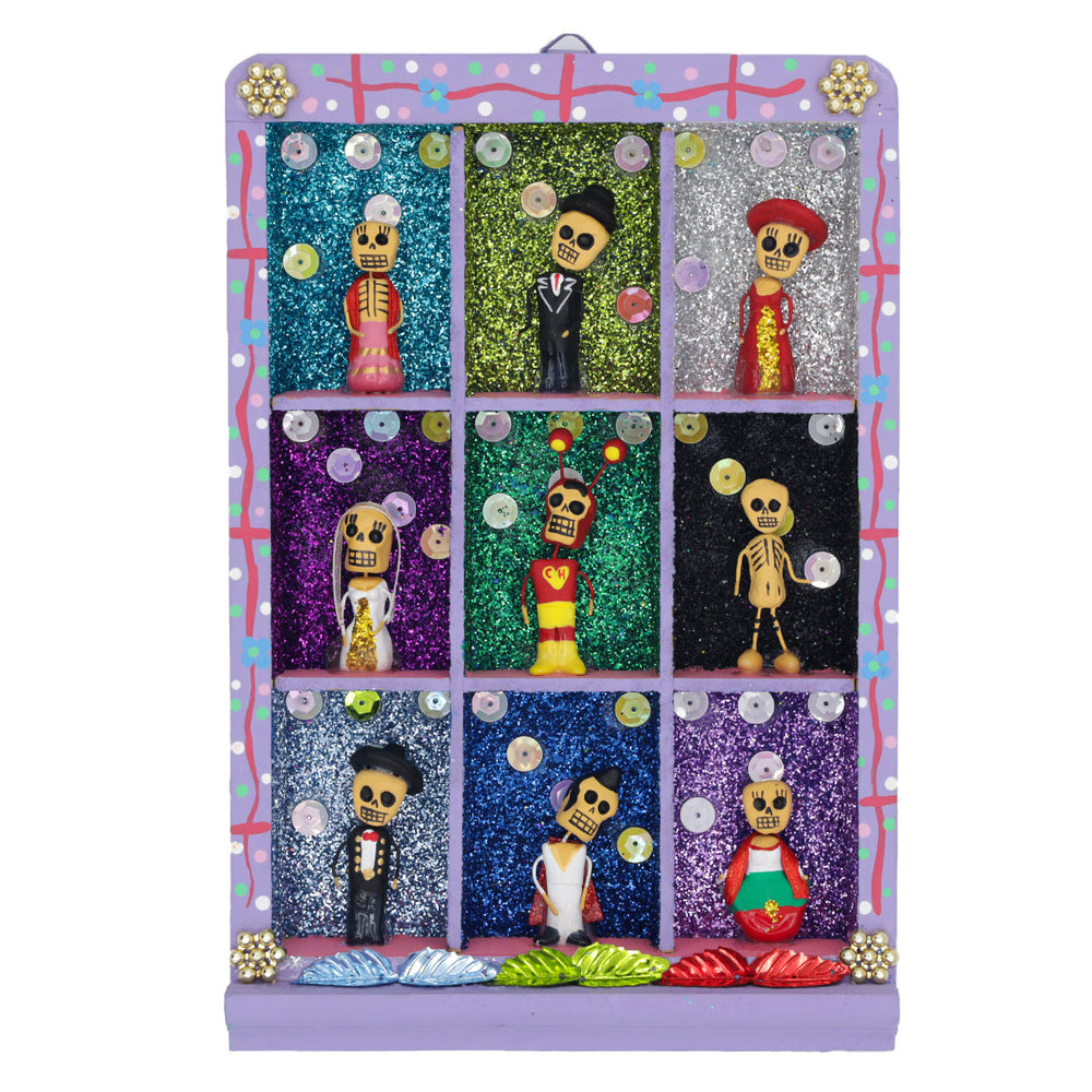Calacas Day of the Dead Shadow Box | Lolo Mexican Mercadito