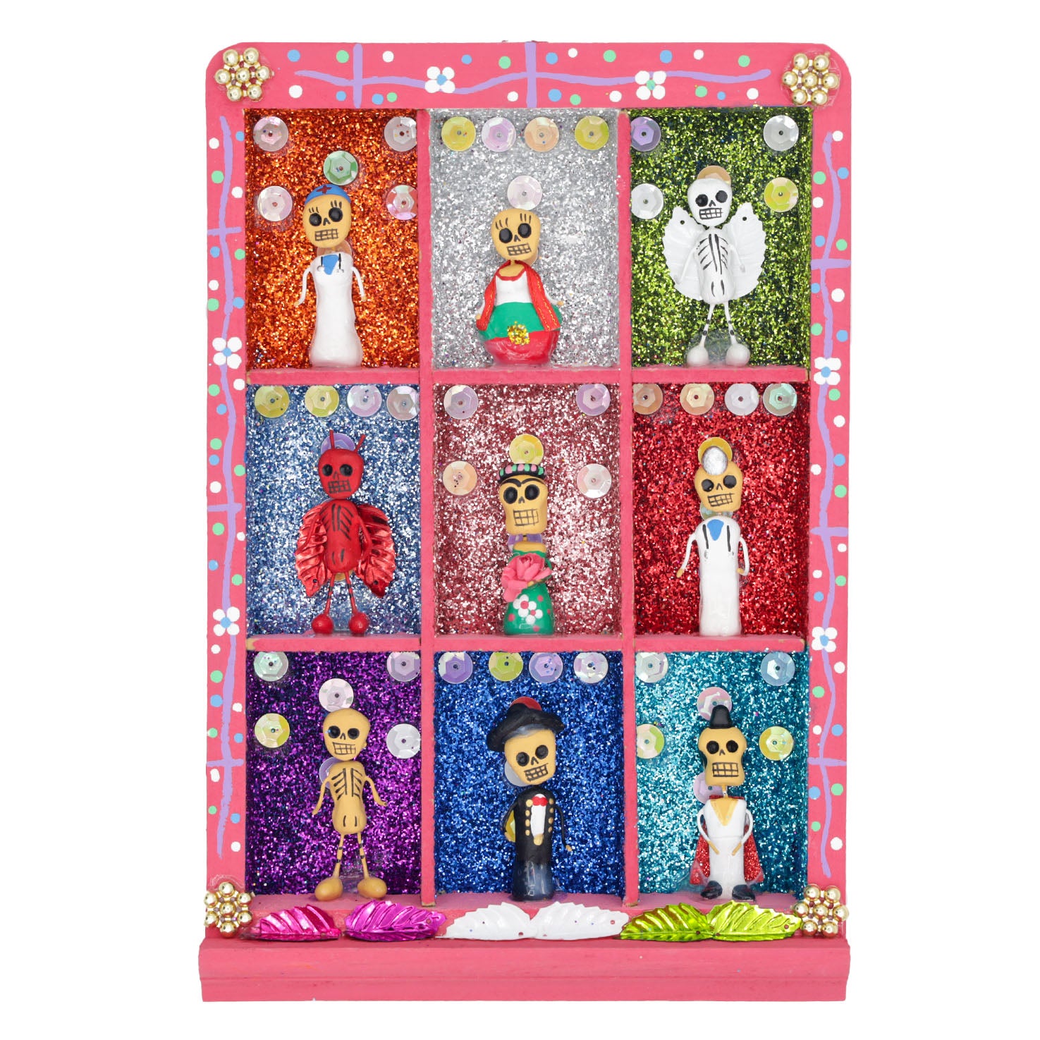 Calacas Day of the Dead Shadow Box | Lolo Mexican Mercadito
