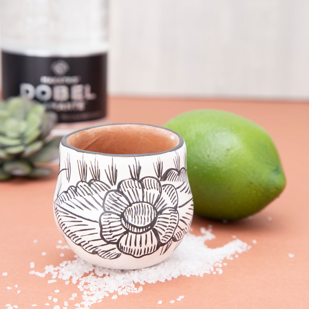 Huancito Floral Shot Glass | Lolo Mexican Mercadito